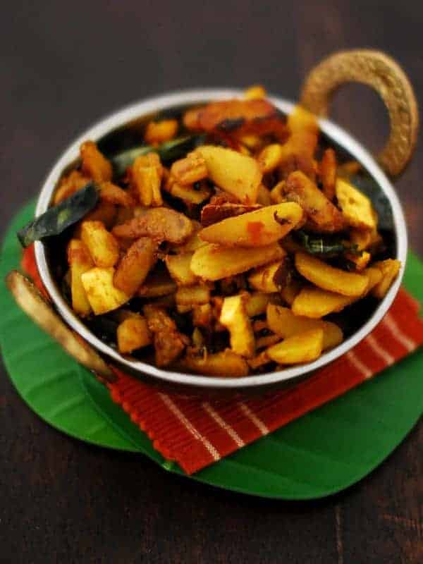 Koorka Mezhukkupuratty Recipe With Step By Step Pictures